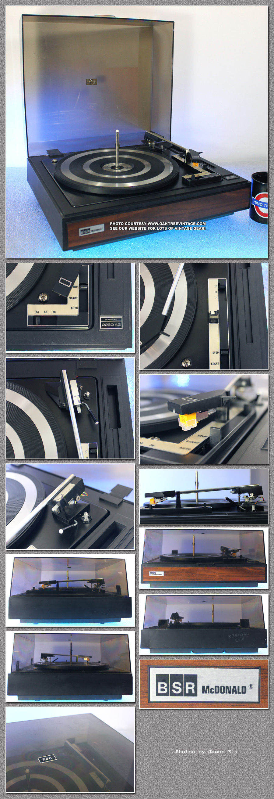 Vintage BSR Stereo Turntables / Phonographs – Photo Gallery